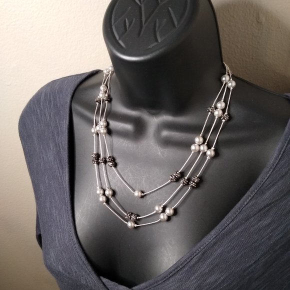 Rmn | Jewelry | Vintage Rmn Layered Bead Necklace 85 Inches | Poshmark